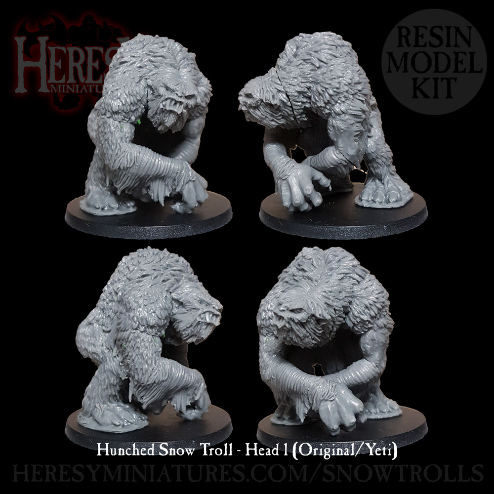 Set of All 3 Snow Trolls [3SNOWTROLLS] - £54.00 : Heresy Miniatures ...