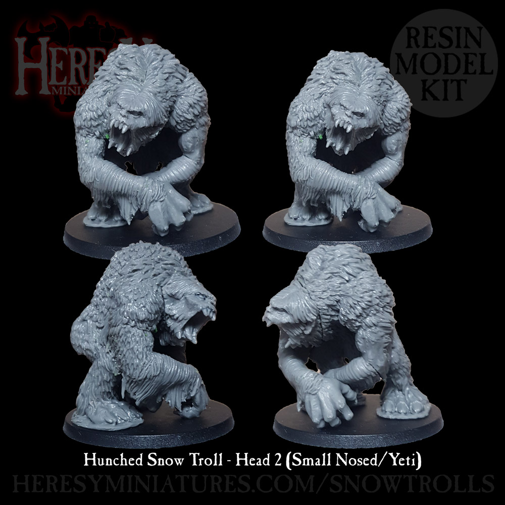 Set of All 3 Snow Trolls [3SNOWTROLLS] - £54.00 : Heresy Miniatures ...
