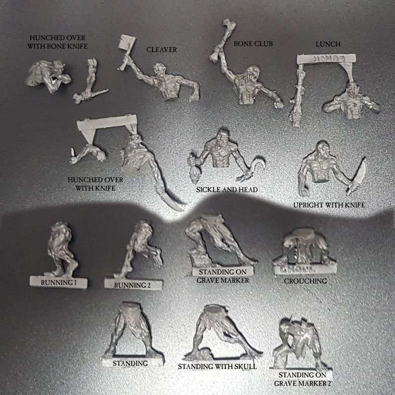 RANDOM Standing Ghouls From SET #1 [UNDEAD025_PACKof7] - £3.75 : Heresy ...